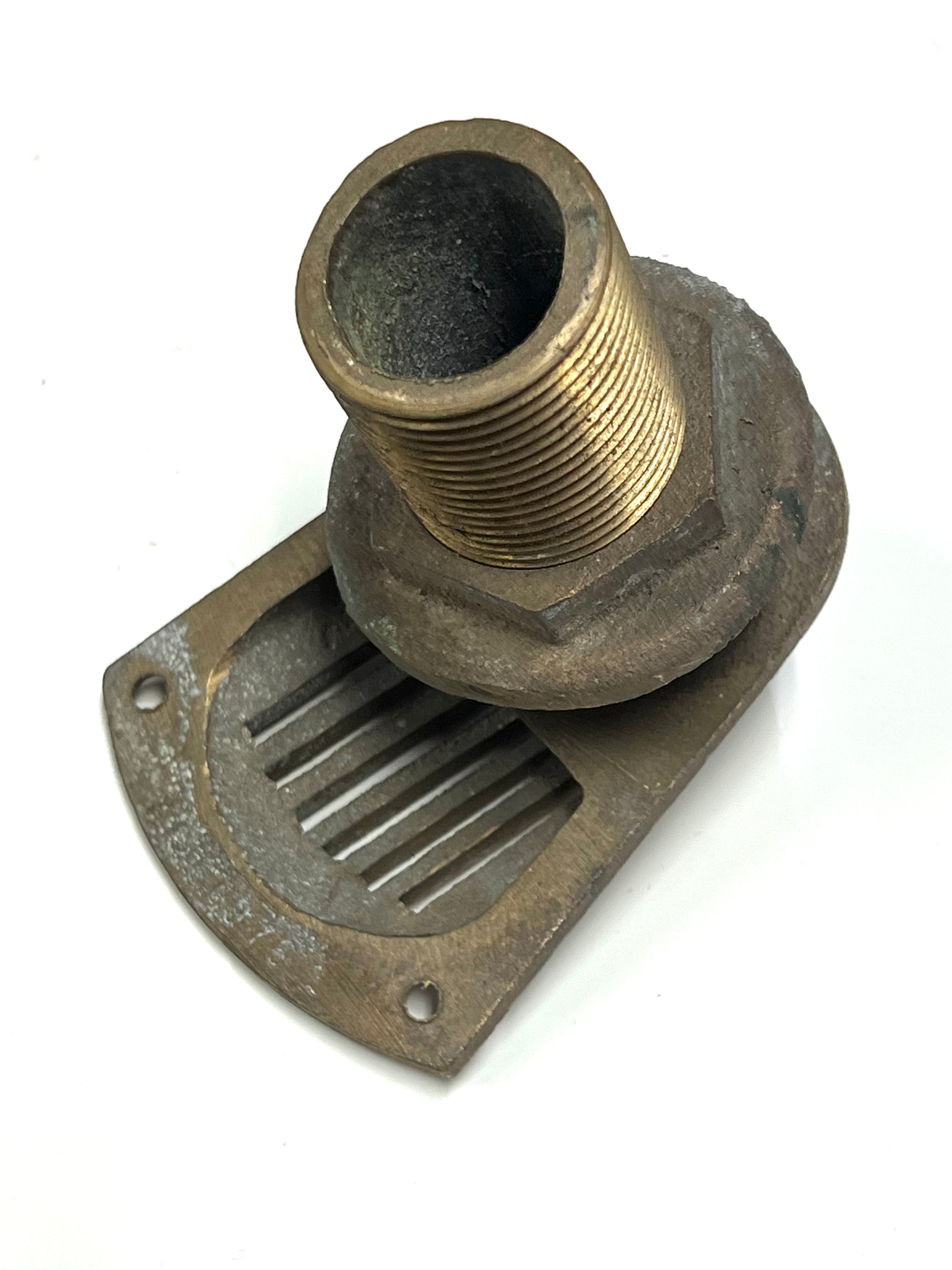 NOS Bronze Water Intake Scupper | AA Marine - Classic Boating