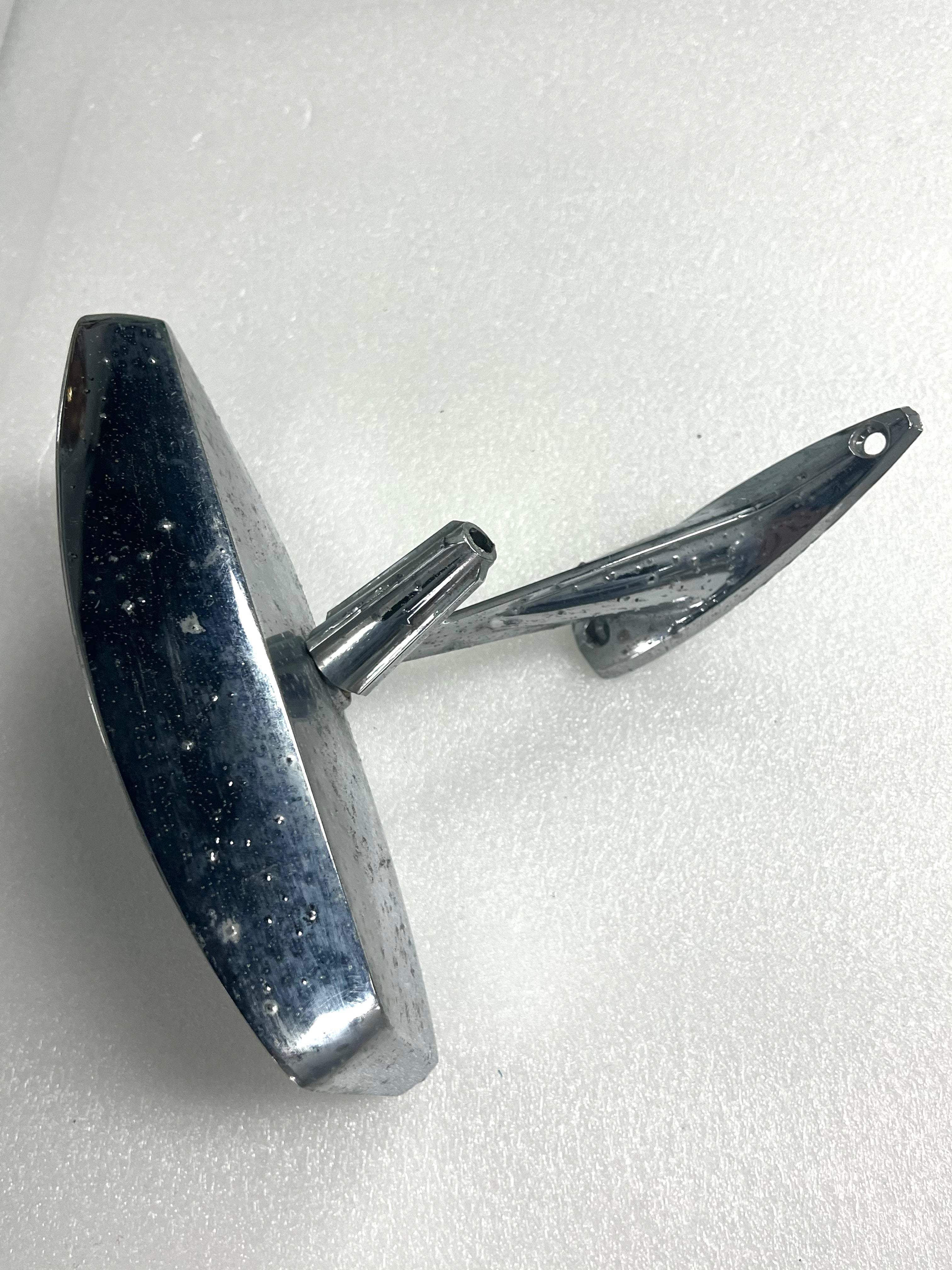 *USED* Chrome Century Dash Ski Mirror CHROME VERY PITTED, somewhat har ...