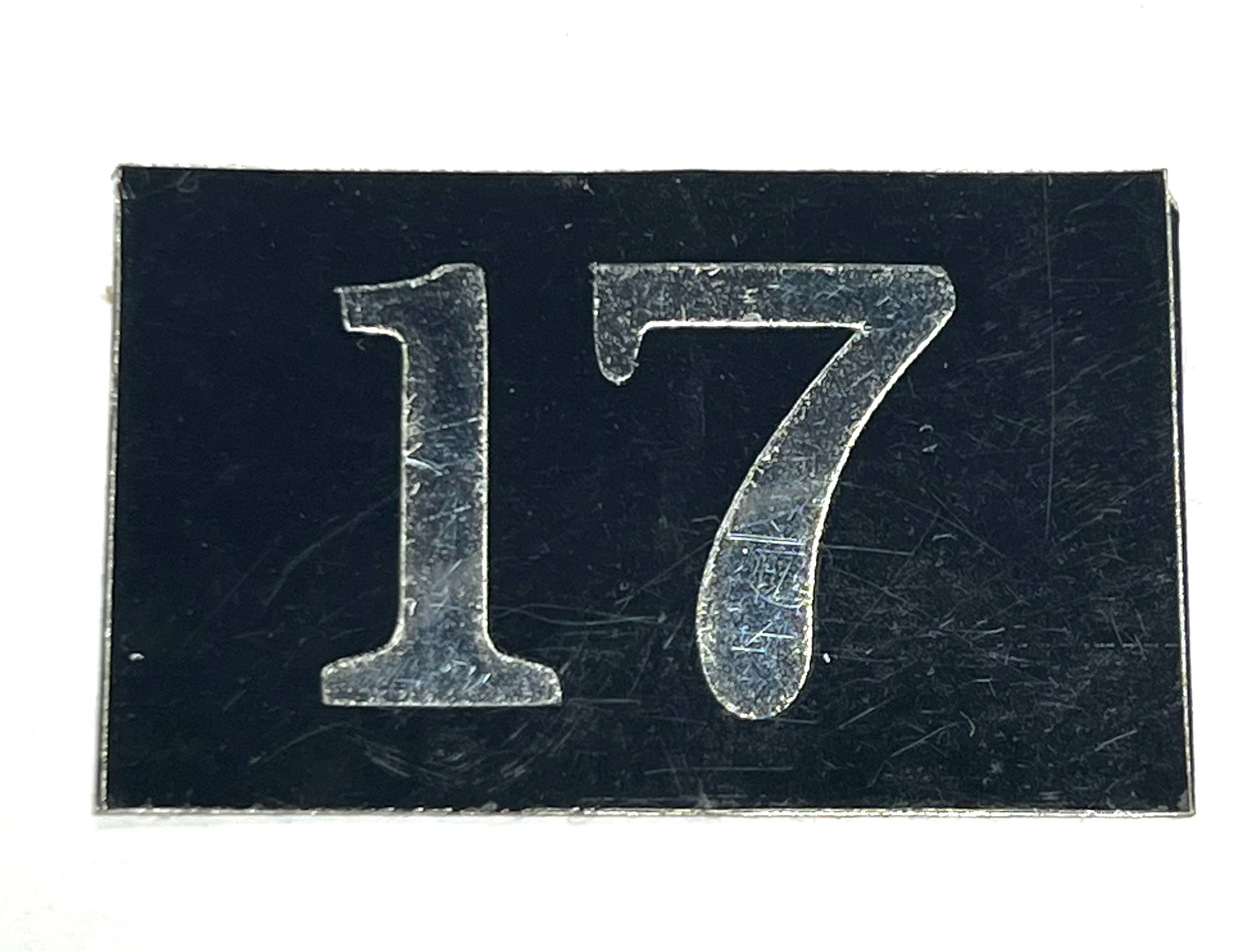 #17 Decal for 1967-1969 Resorter 17 side plaque | AA Marine - Classic ...