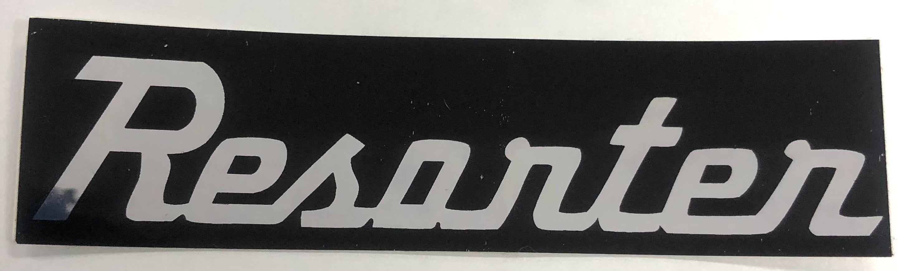 "RESORTER" 4.25" x 1" Side Plaque DECAL ONLY | AA Marine - Classic Boating